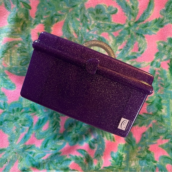 Caboodles | Other | Vintage Caboodles Makeup Case Mirror Purple Silver ...